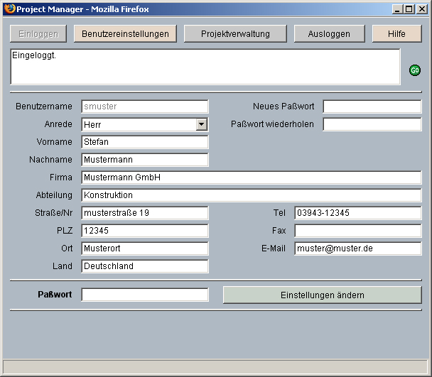 GWJ eAssistant: Projektmanager