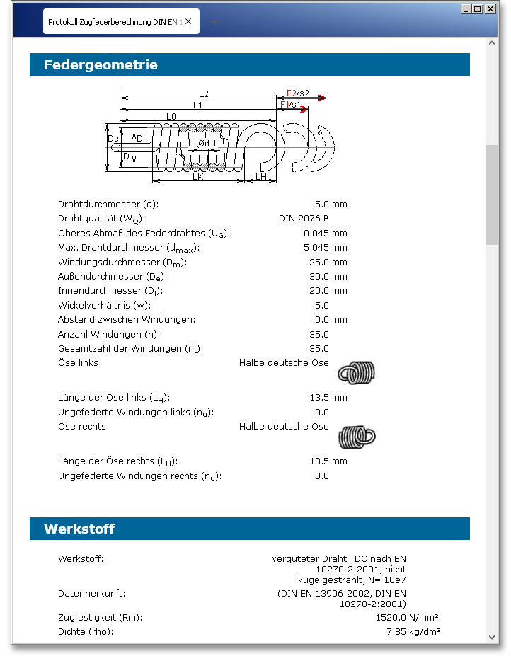 23 Zugfeder nach DIN EN 13906-2, Ausgabe 2002
