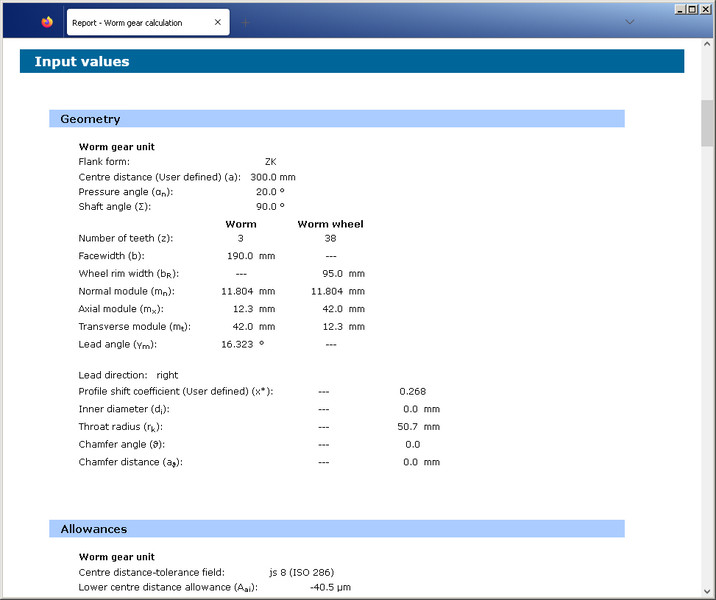 GWJ eAssistant: Cylindrical worms with globoid gear