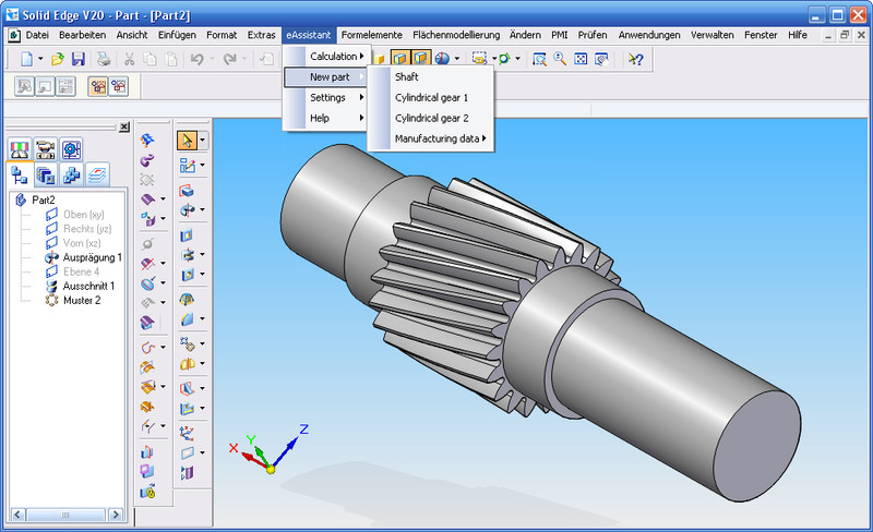 GWJ eAssistant: CAD Plugin for Solid Edge